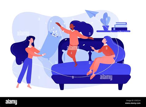 Pajama Party Concept Vector Illustration Stock Vector Image And Art Alamy