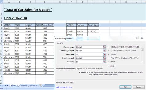 working with the sumif function and two conditions excelchat