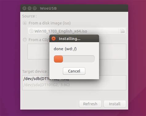 how to easily create windows 10 bootable usb on ubuntu or any linux distro