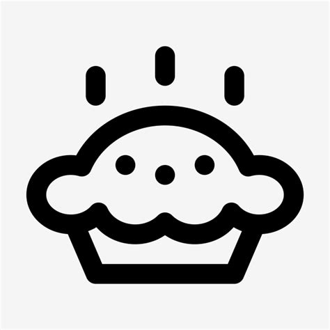 Vector De Icono De Línea De Pastel Png Pastel El Postre Alimentos