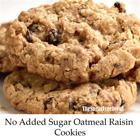 No Sugar Added Oatmeal And Raisin Cookies Recipe Cart