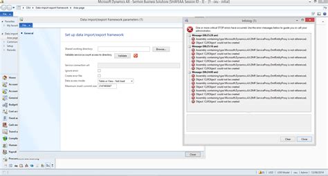 dynamics ax tips troubleshoot issue with a data import export