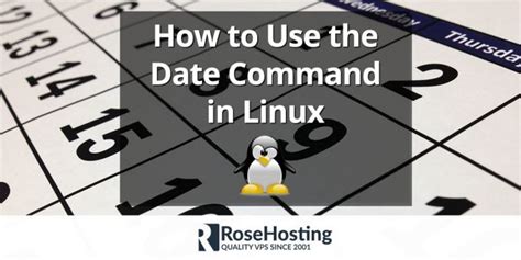 linux date command rosehosting