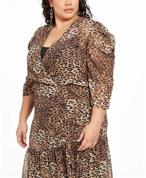 Ny Collection Plus Size Leopard Print Maxi Dress Macys