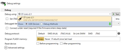 choosing a debug method visualgdb documentation