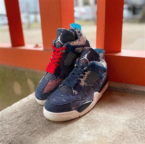 Air Jordan 4 Se “sashiko” Deep Ocean Sail Cement Grey Fire Red The