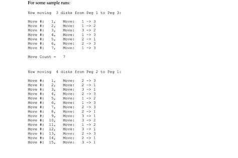 solved program 2 towers of hanoi a complete description