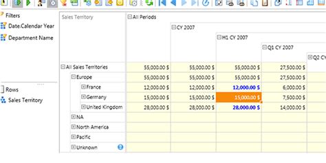 what if analysis in ranet olap pivot table