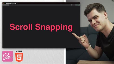 portfolio pure css scroll snapping tutorial