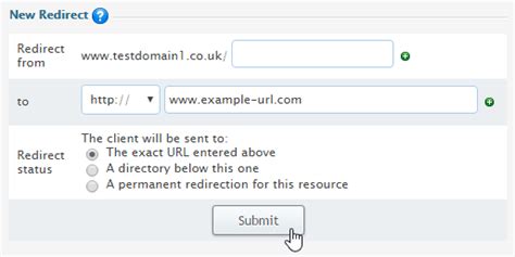 redirecting a url domain pipe ten