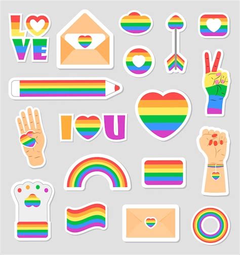 Premium Vector Lgbtq Community Set Vectors Icons Of Pride Flags