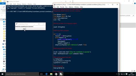 how to make simple timer in python from script to gui
