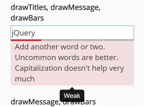 customizable password strength meter with jquery and zxcvbn js