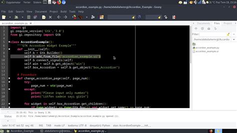 gtk accordion example 1 part 2 coding with python3 and pygobject