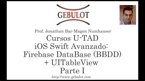 ios swift avanzado firebase database uitableview parte1