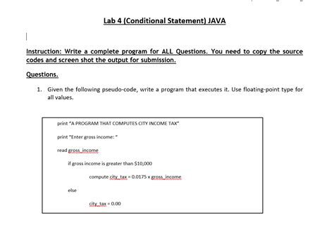 solved instruction write a complete program for all
