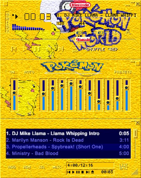 winamp skin pokemon amp free download borrow and