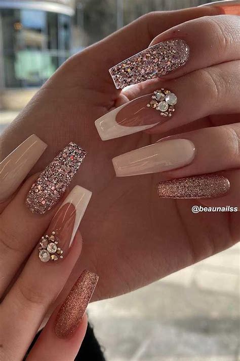 Wedding Day Nails Wedding Acrylic Nails Wedding Nails Glitter