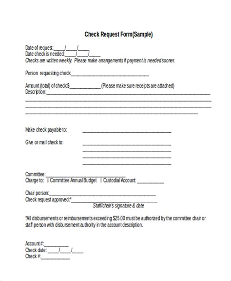 Check Request Letter