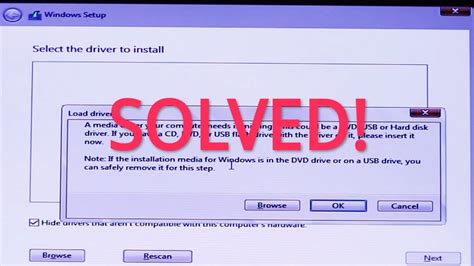 fix windows 10 setup a media driver computer needs is