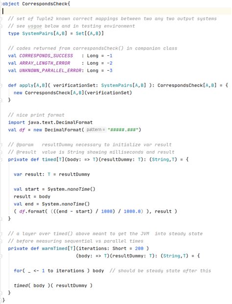 a simulation using sequential and parallel collections in