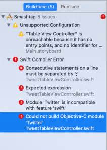 ios swift import got error could not build objective c module