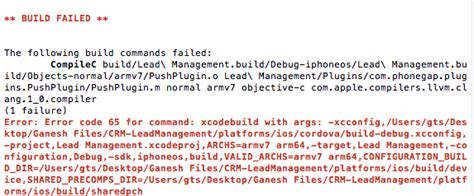 ios cordova pushplugin stack overflow