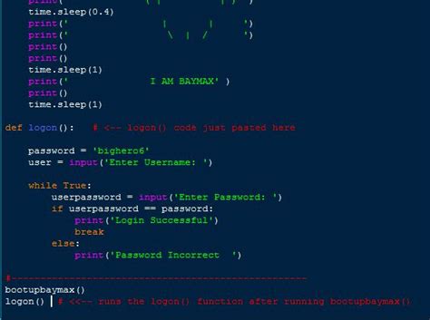 baymax my first python project trybotics