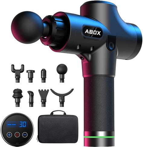 Massage Gun Abox Professional Deep Tissue Portable Massager With 20