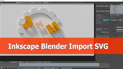 import svg from inkscape into blender blendernation