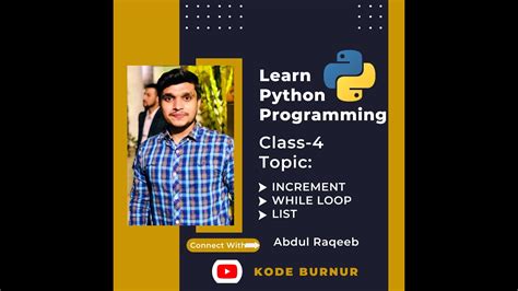 python tutorial class 4 for beginners in urdu or hindi increment