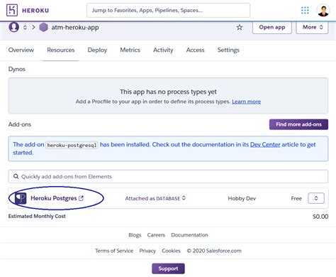 creating a heroku postgresql database developing modern database