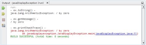 java buddy get information about exception with tostring