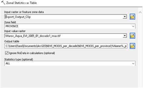 multiple output for zonal statistics as table [on hold