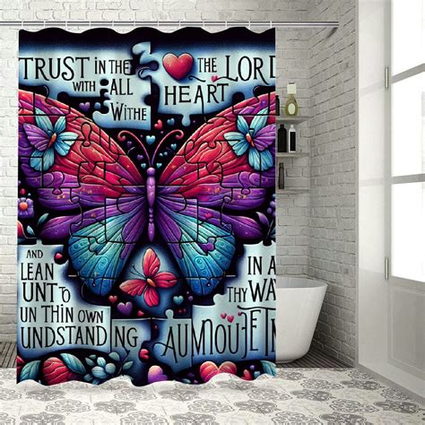 Lzatpd Inspirational Quote Shower Curtain Motivational Words Rustic
