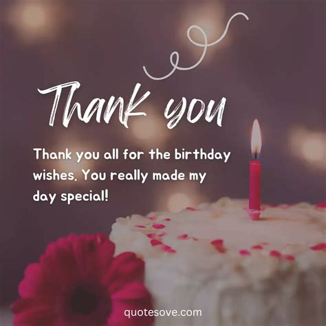 Heartfelt Thank You Quotes For Birthday Wishes