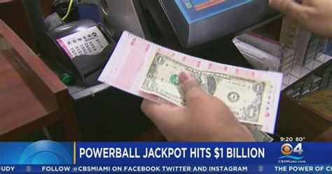 Feeling Lucky Powerball Jackpot At A Billion Dollars For Monday