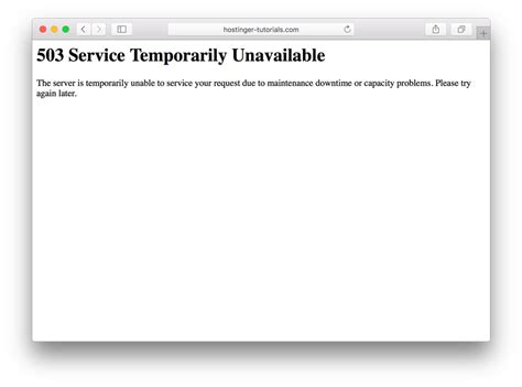how to debug and fix 503 service unavailable error in wordpress