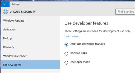 what is developer mode in windows 10 the best developer images