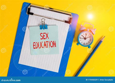 Text Sign Showing Sex Education Conceptual Photo Instruction Of Issues