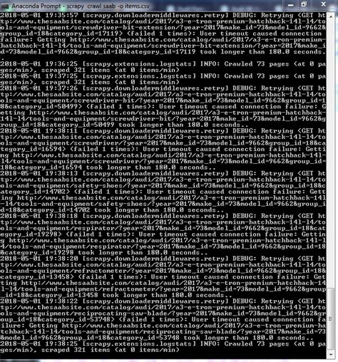 python when scraping websites i get the error took longer than 180 0