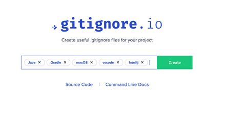 gitignore 템플릿 생성 사이트