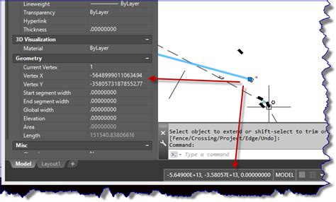 solved trim extend extension perpendicular not working on a drawing