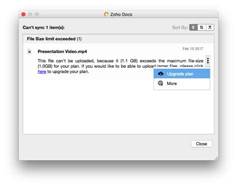 my file exceeds the maximum file size what should i do