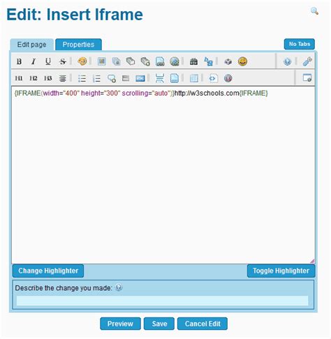how to enable and insert an iframe in tikiwiki inmotion hosting