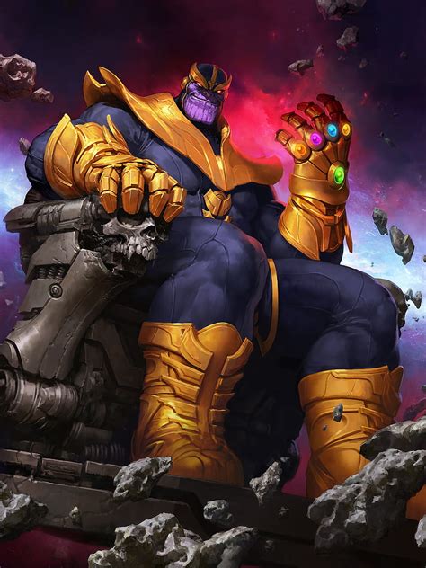 Thanos Naratani [bekkan] Artwork Comic Art Marvel Comics Infinity