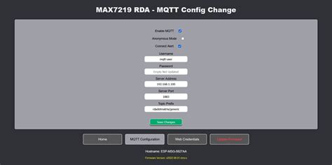 esp8266 max7219 message board and mqtt share your projects