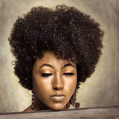 Beautiful Curly Haired African American Profile Picture In Hiphop