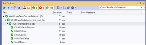 execute tests in docker containers using selenoid