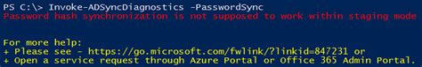 troubleshoot password hash synchronization with azure ad